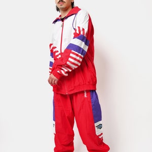 HUMMEL Vintage Tracksuit in Red Colour Retro 90s 80s Old School ...
