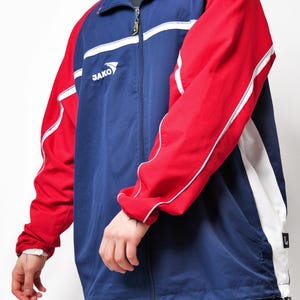 Vintage Sport Tracksuit Set Navy Dark Blue and Red Colour for Men | Old ...