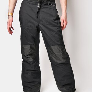 Vintage Y2K Versace Sport Ski Pants Men Black | Padded Nylon Skiing ...