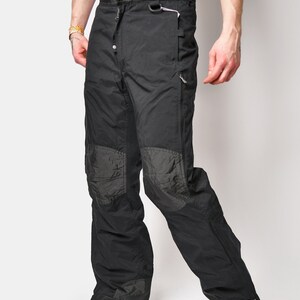 Vintage Y2K Versace Sport Ski Pants Men Black | Padded Nylon Skiing ...