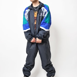 Vintage Sergio Tacchini Tracksuit Set Blue | 90s Mens Old School Retro ...