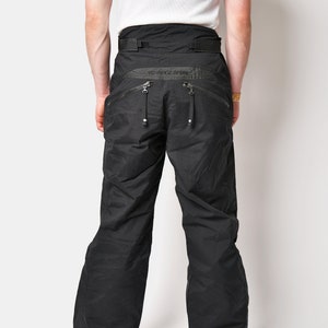 Vintage Y2K Versace Sport Ski Pants Men Black | Padded Nylon Skiing ...