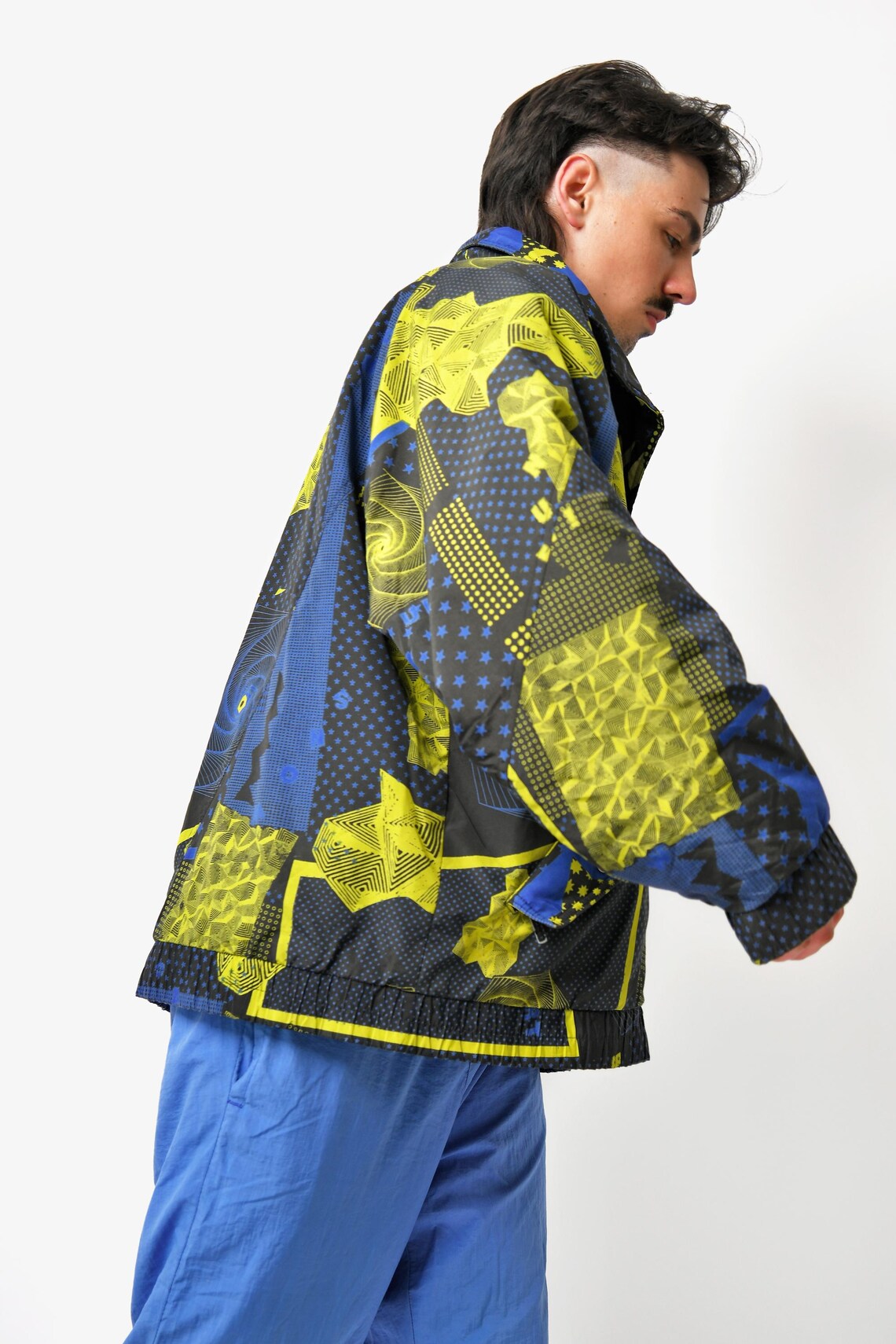 Retro 90s Winter Ski Jacket Multi Coloured | Vintage 80s Sport Shell ...