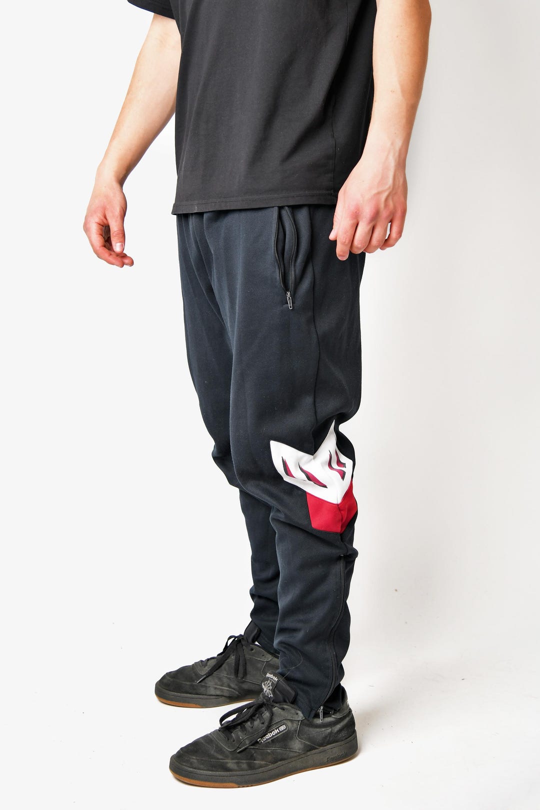 Retro Mens Black Track Pants Jako | Sport Active Athletic 90s 80s ...