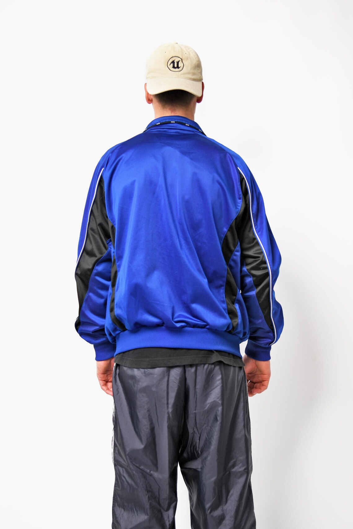 Vintage Y2K Jako Track Jacket | Blue Athletic Sport Zip-up Top | Large ...