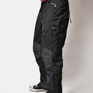 Vintage Y2K Versace Sport Ski Pants Men Black | Padded Nylon Skiing ...