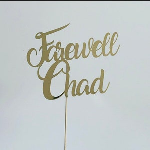 Farewell Cake Topper - Etsy Australia