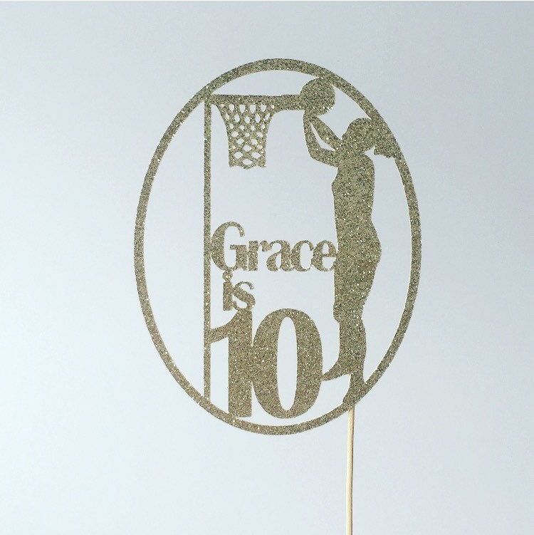 Personalised Netball Cake Topper Custom Birthday Add Any Name - Etsy UK