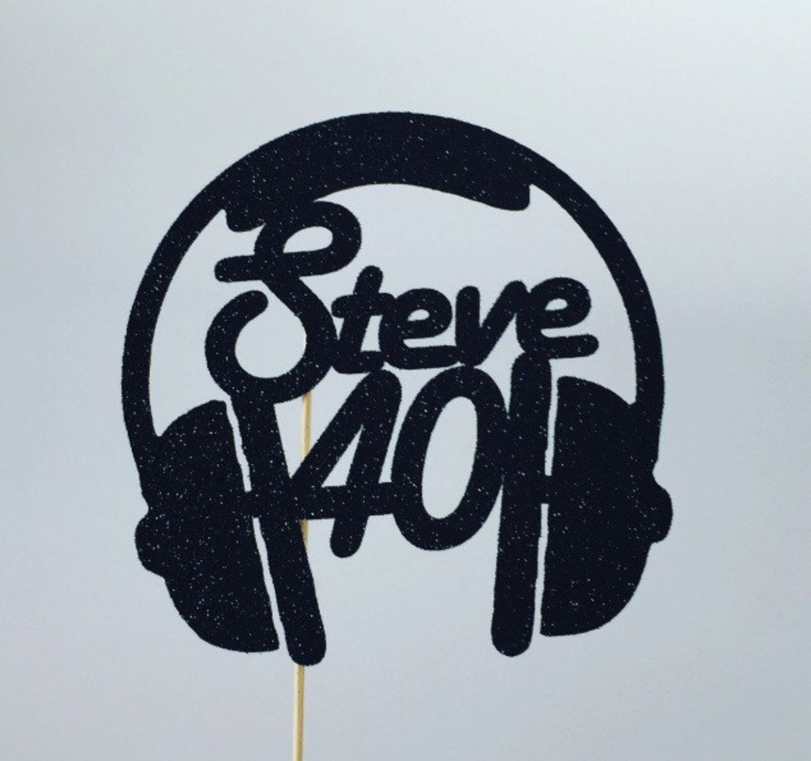 Headphones Cake Topper Custom Birthday Music Add Any Name and | Etsy