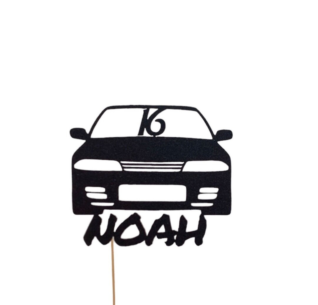 Personalised Cake Topper Nissan Skyline GTR RB26 R32 R33 R34 GTST ...