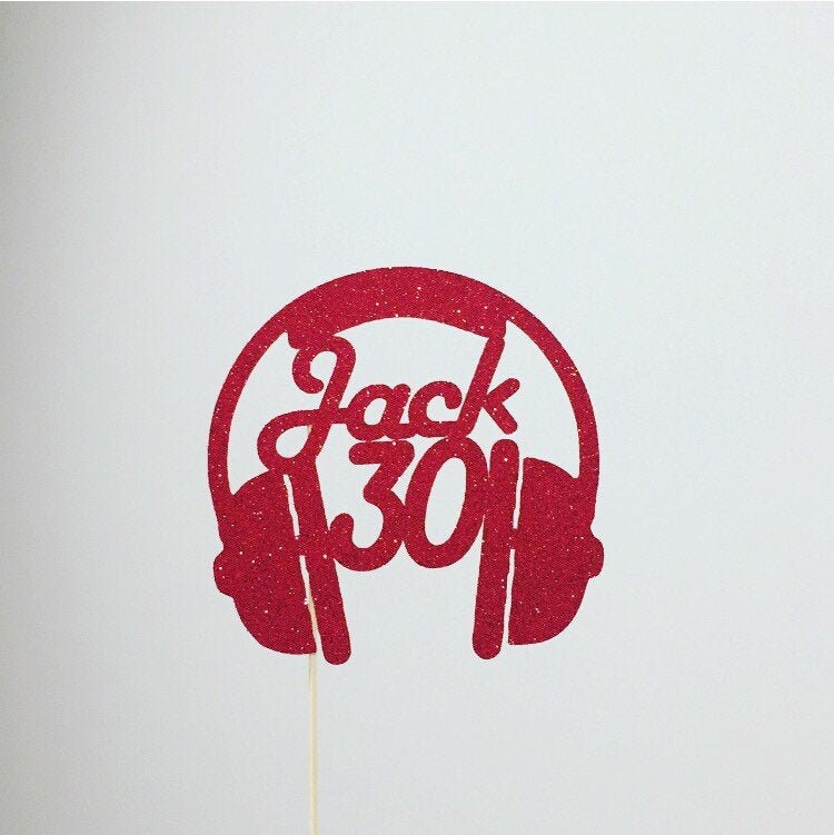 Headphones Cake Topper Custom Birthday Music Add Any Name and | Etsy