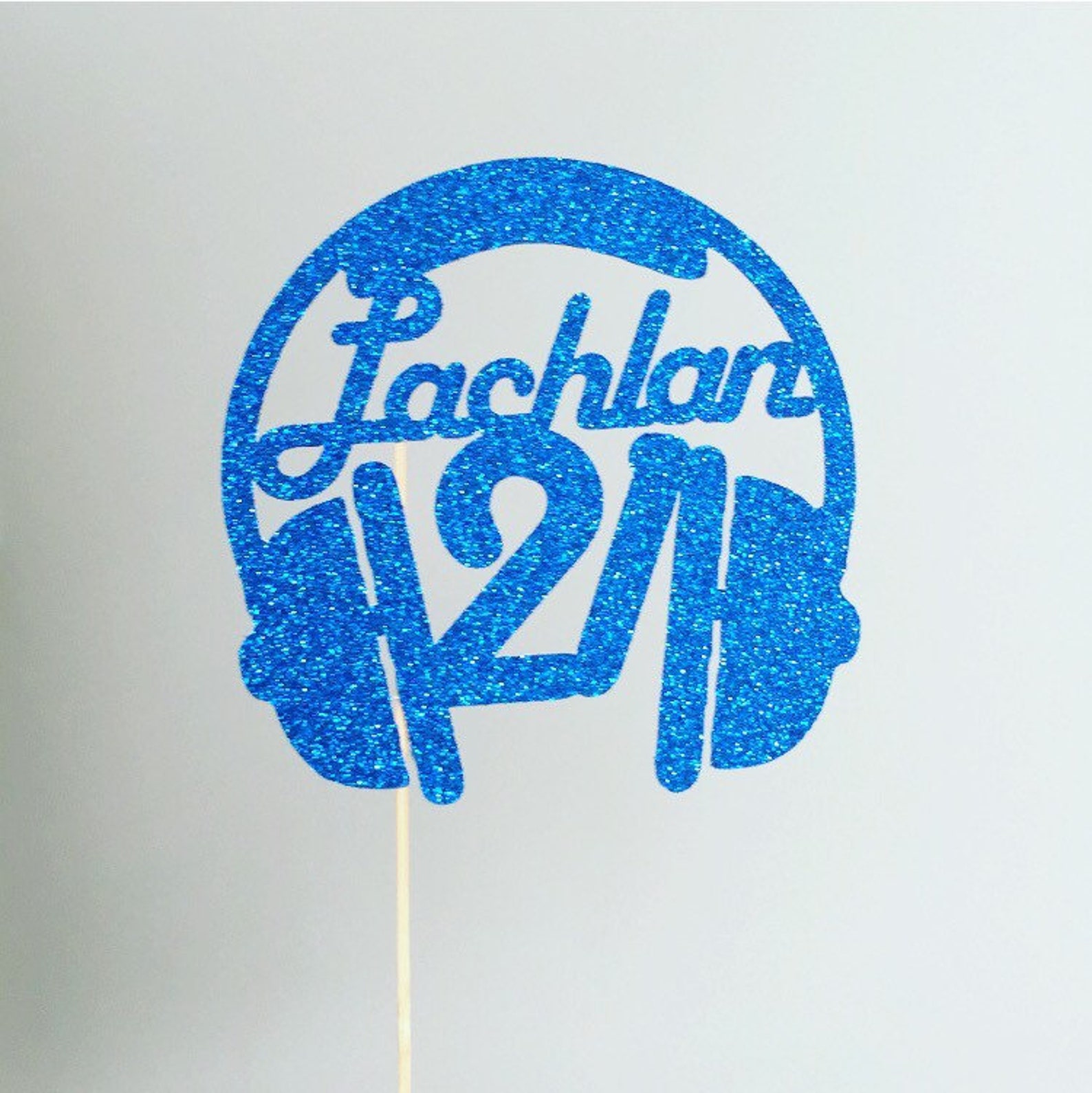 Headphones Cake Topper Custom Birthday Music Add Any Name and - Etsy