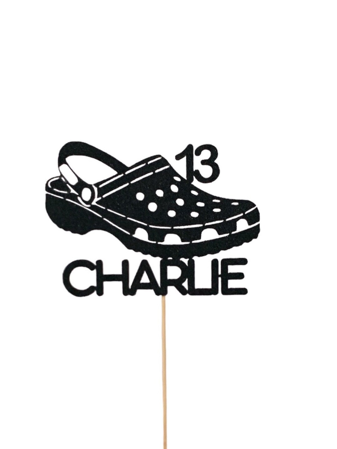 Crocs Clogs Custom Personalised Cake Topper Birthday Add Any Name and ...