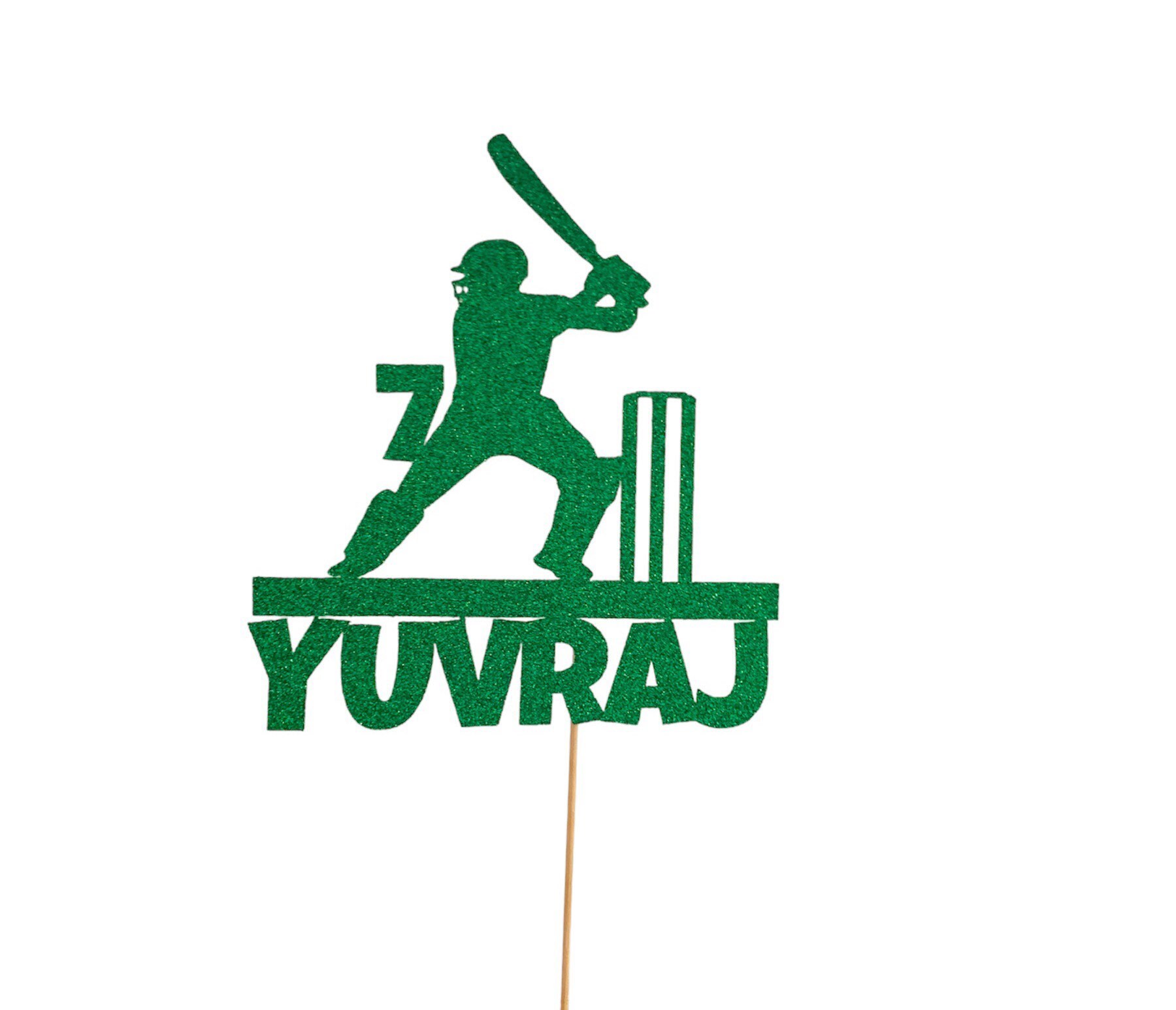 Personalised Cricket Cake Topper Custom Birthday Add Any Name - Etsy ...