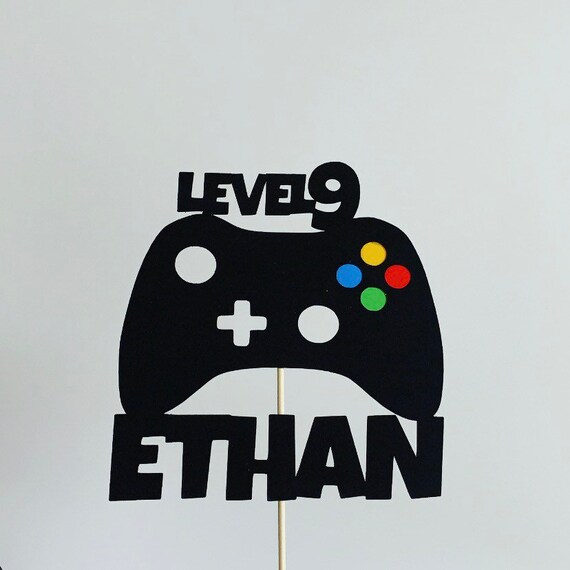 Personalised Controller Gamer Cake Topper Custom Birthday Any | Etsy