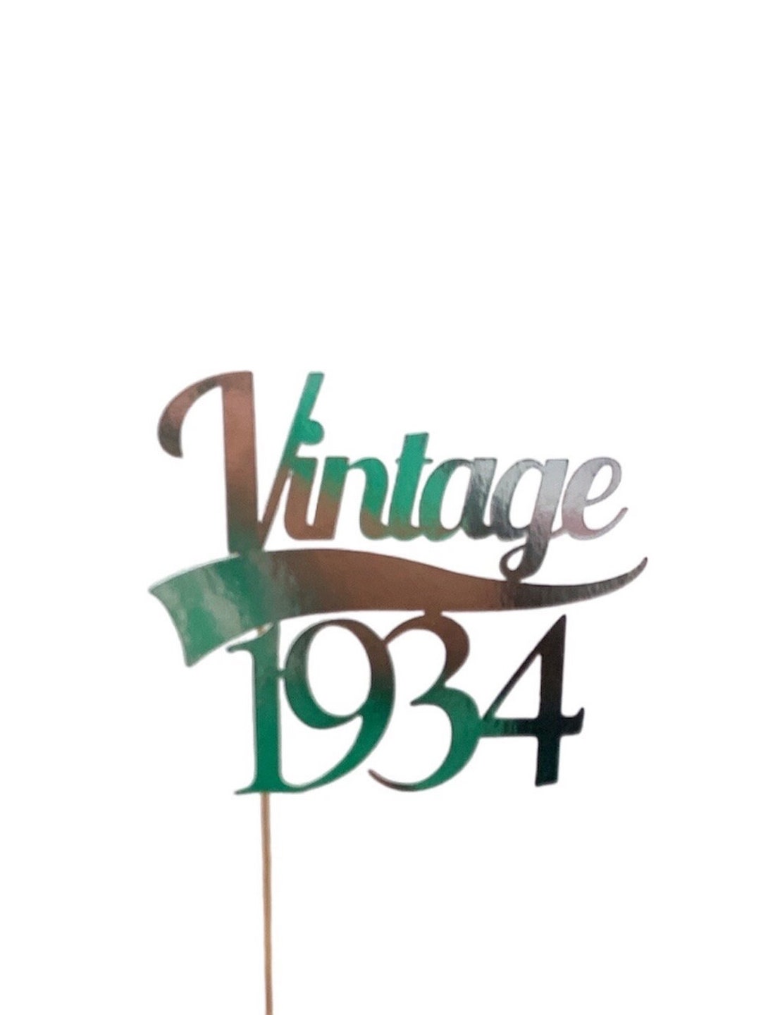 Vintage 1934 Edition Cake Topper Custom Birthday Add Any Year 90th 90 ...