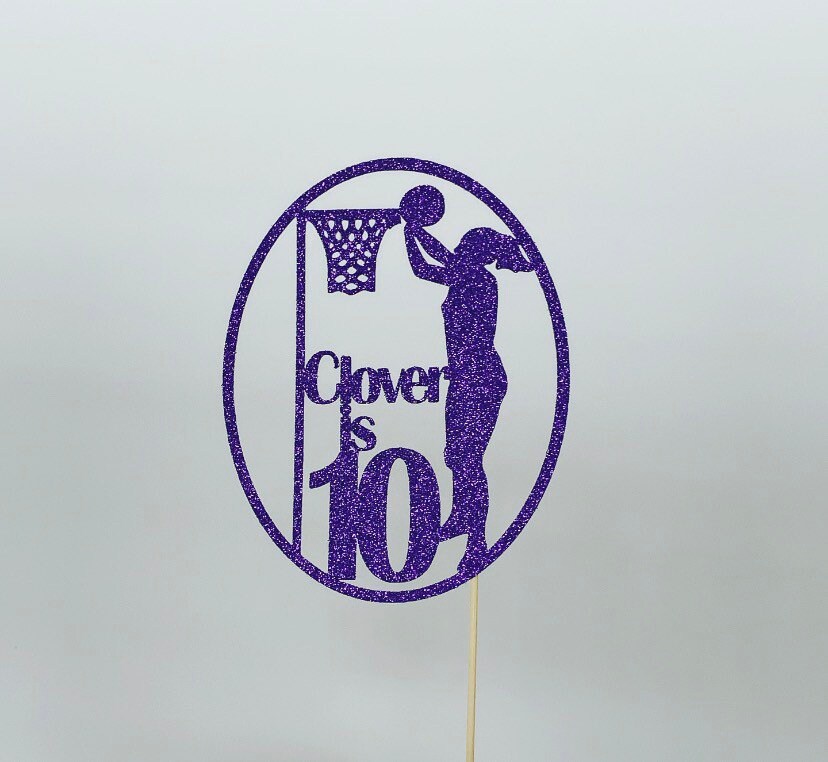 Personalised Netball Cake Topper Custom Birthday Add Any Name | Etsy