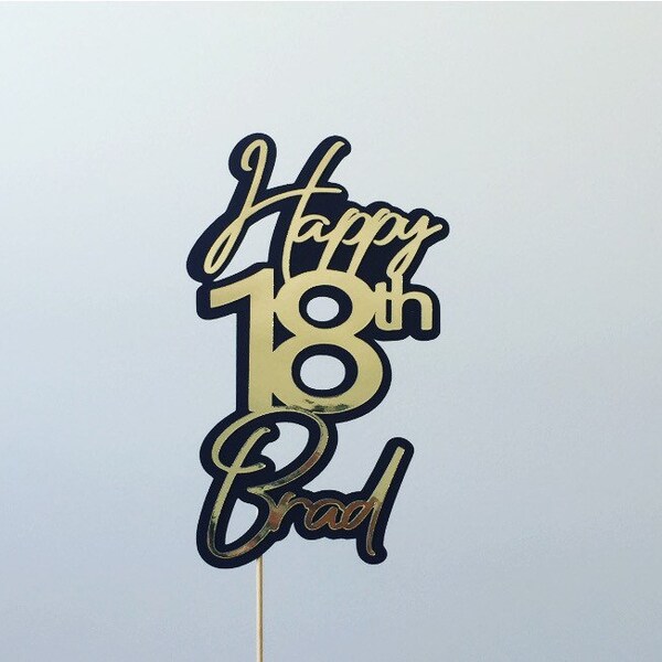 18th Birthday Topper - Etsy Australia