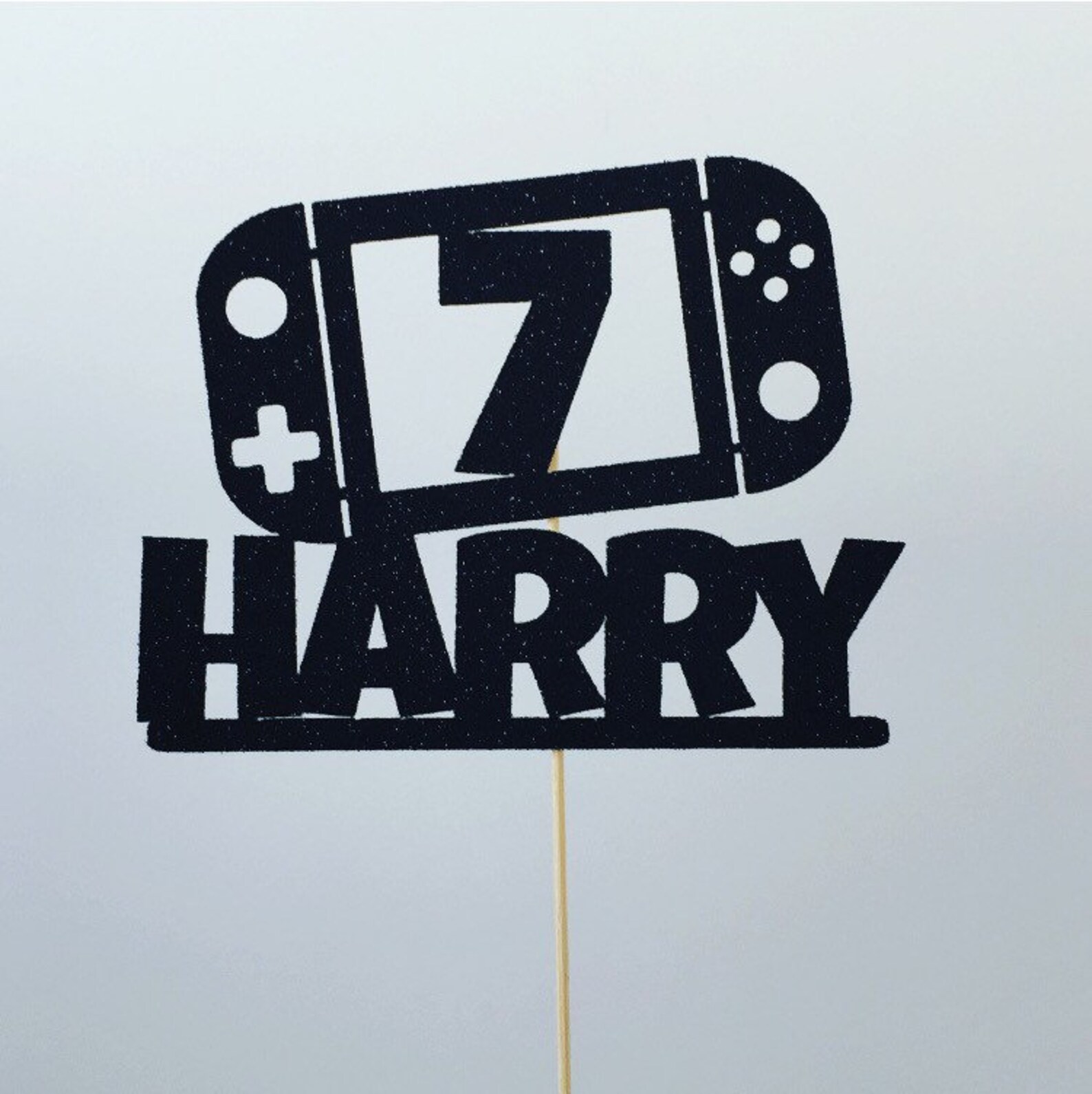 Personalised Gamer Nintendo Switch PS4 Controller Cake Topper | Etsy