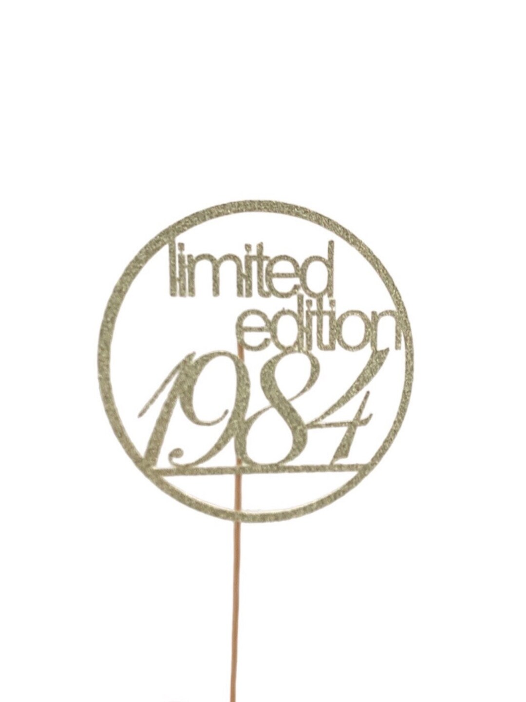 Limited Edition 1984 Cake Topper Custom Birthday Anniversary Forty 40th ...