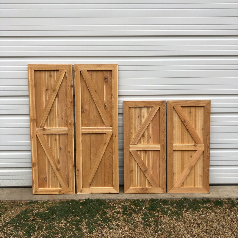 Cedar Shutters - Etsy