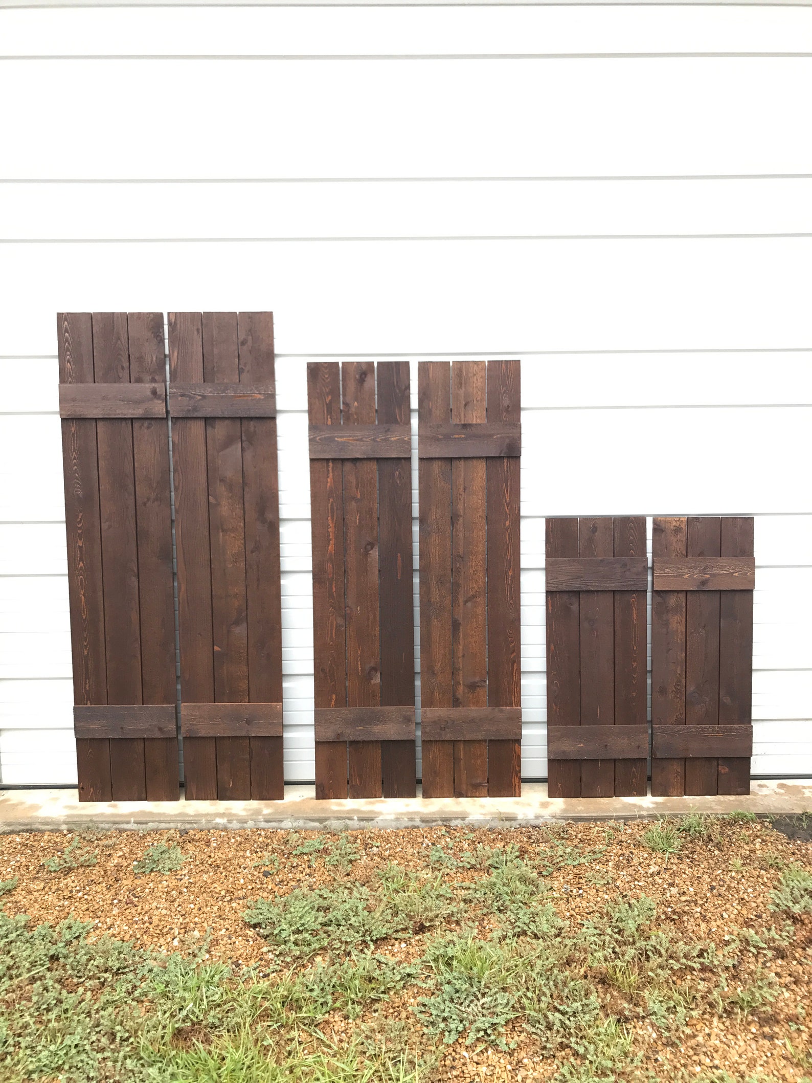 5% OFF BEST SELLER Custom Cedar Shutters Stained Shutters - Etsy