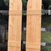 Custom Curve Top Cedar Shutters: Elliptical Shutters, Board and Batten ...