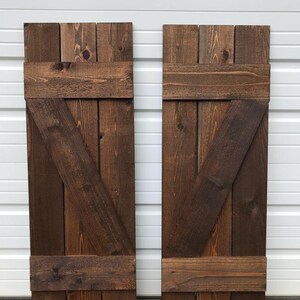 CUSTOM Cedar Shutters | Z-style Board & Batten Shutter | Any Color/any ...