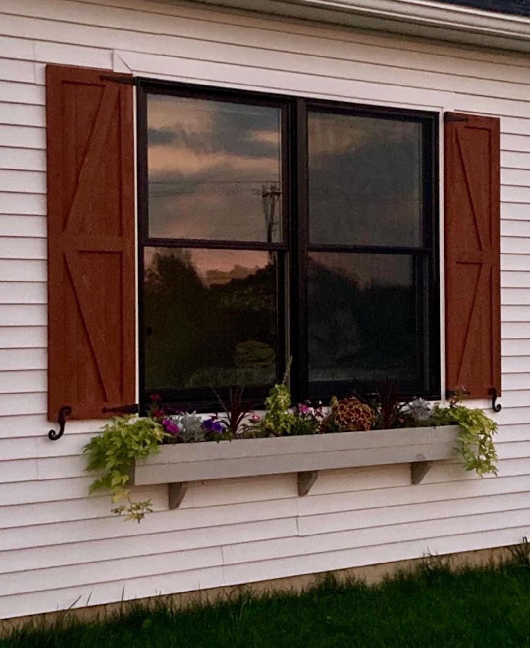 Custom Cedar Shutters: K-framed Shaker Style, Any Size/any Color ...