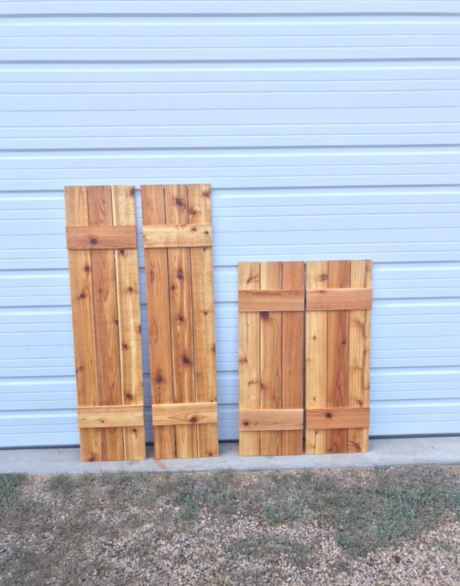 5% OFF BEST SELLER Custom Cedar Shutters Stained Shutters - Etsy
