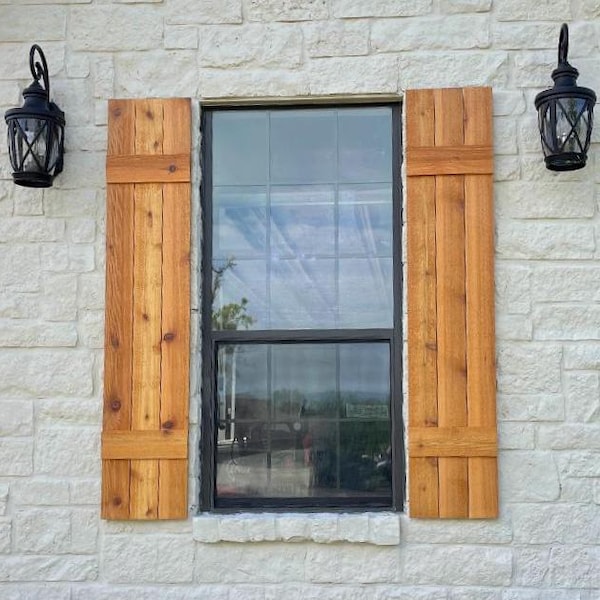 Cedar Shutters - Etsy
