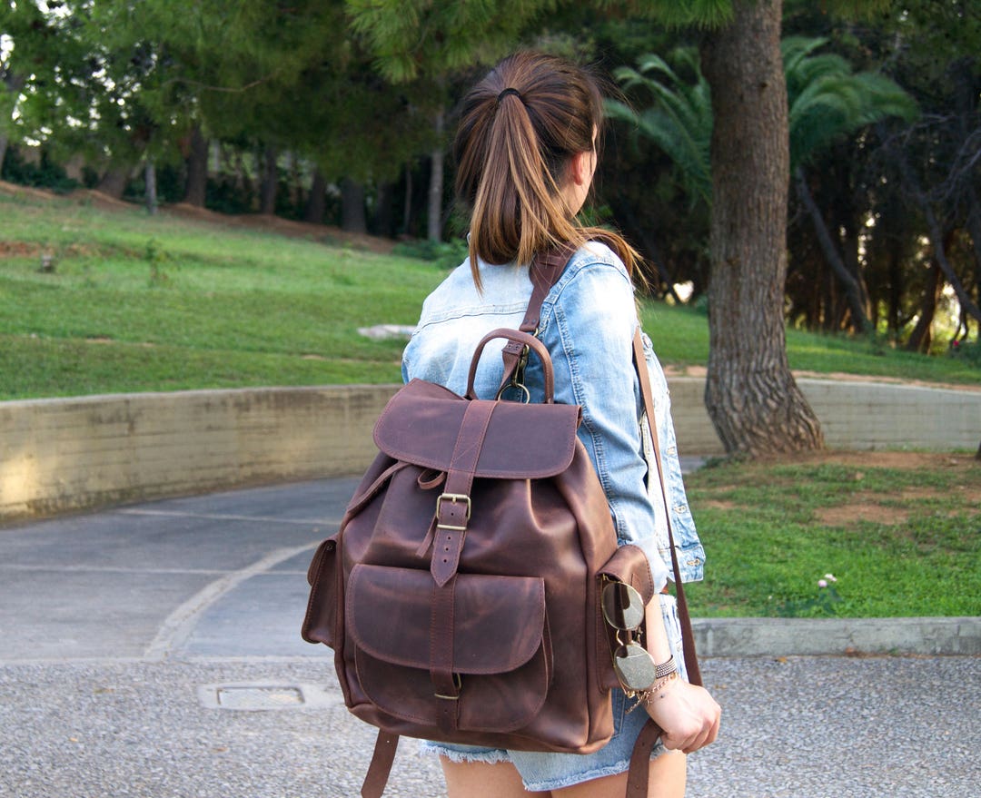 Genuine Leather Backpack “isidora”extra Large - Etsy