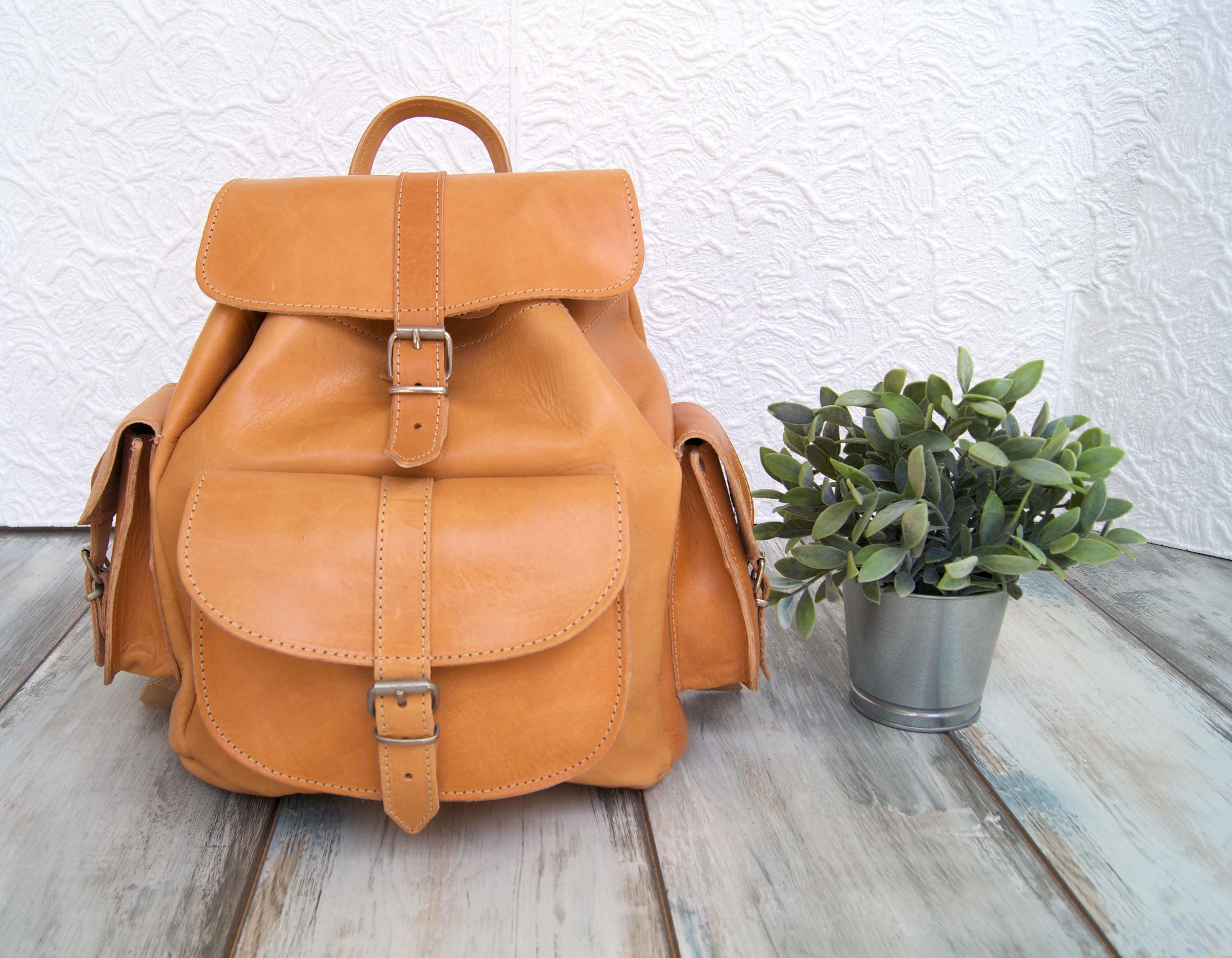Genuine Leather Backpack “isidora”extra Large - Etsy