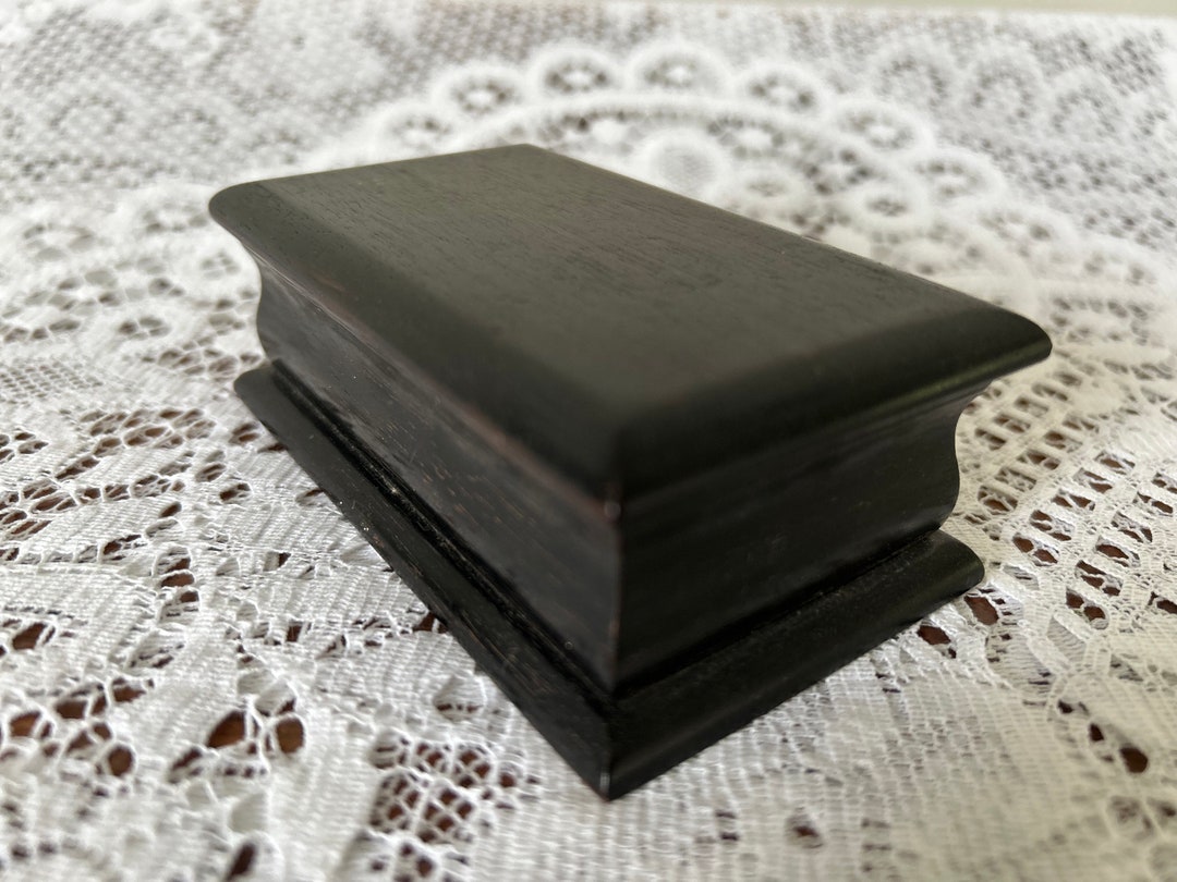 Art Deco Ebony Trinket / Ring Box - Etsy