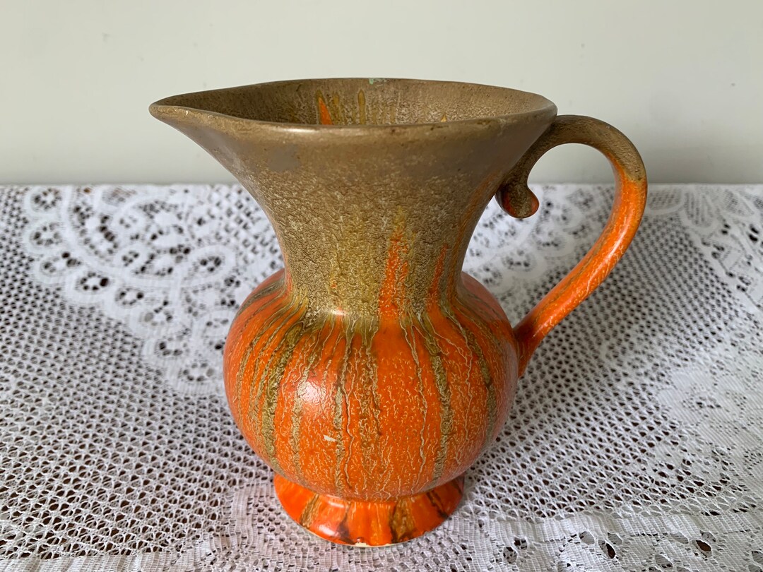 Art Deco Wade Heath Orkadia Drip Glazed Jug/vase - 6" Tall - Etsy