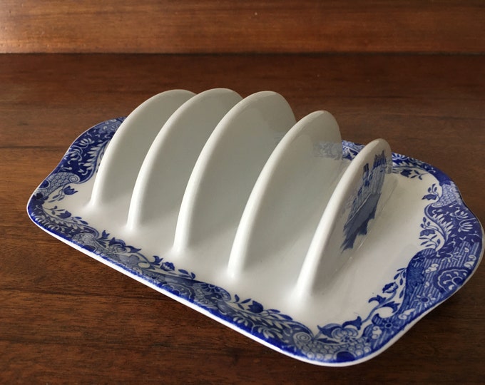 Spode Italian Blue and White Toast Rack - Etsy