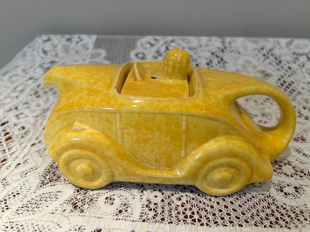 1930s Sadler Mottled Yellow Racing Car Teapot - Etsy