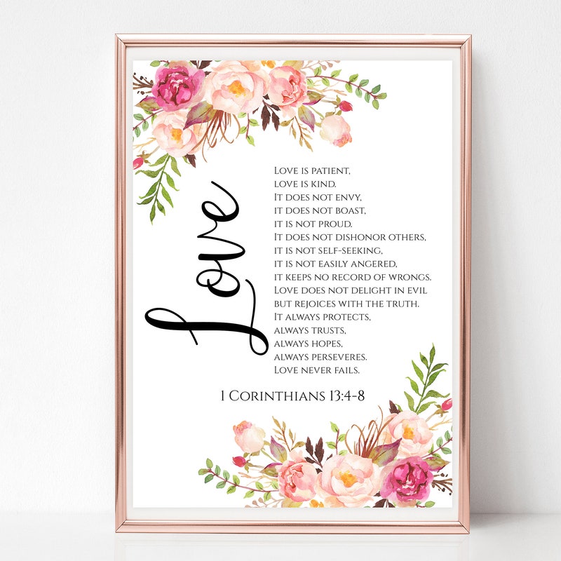 1 Corinthians 13 4 7 - Etsy