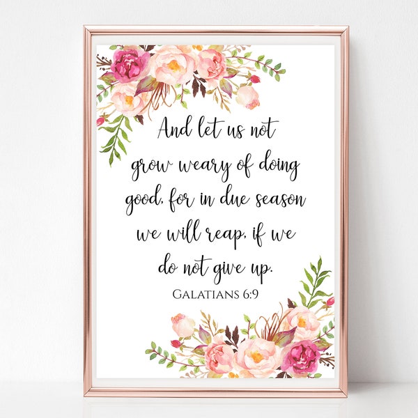 Galatians 6 9 - Etsy