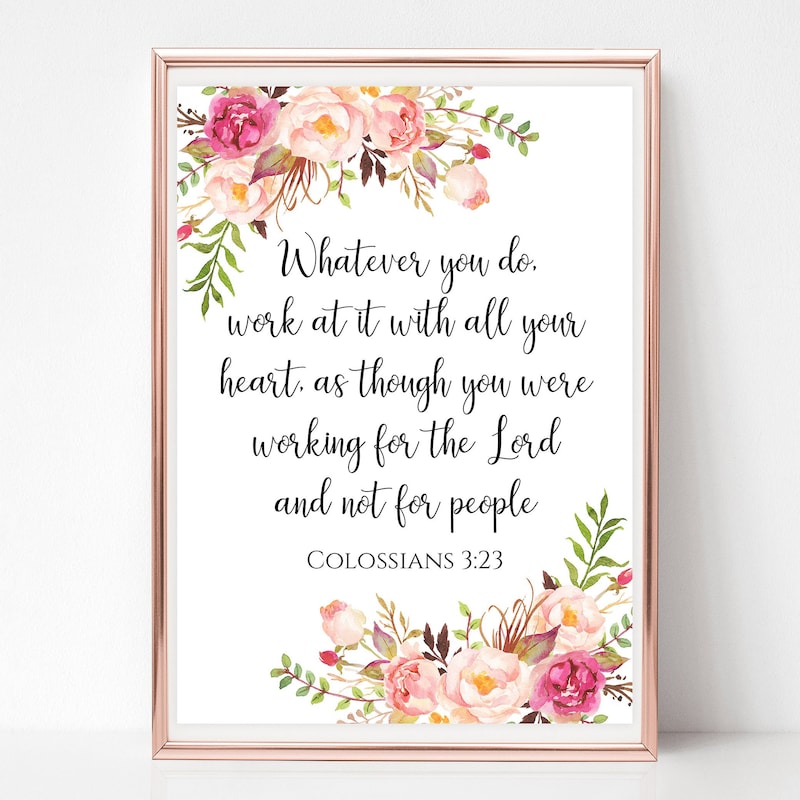 Colossians 3 23 - Etsy