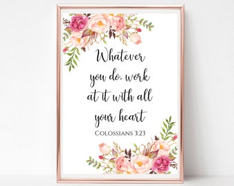 Whatever You Do Work - Etsy