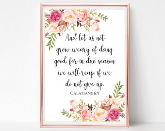 Galatians 6 9 - Etsy