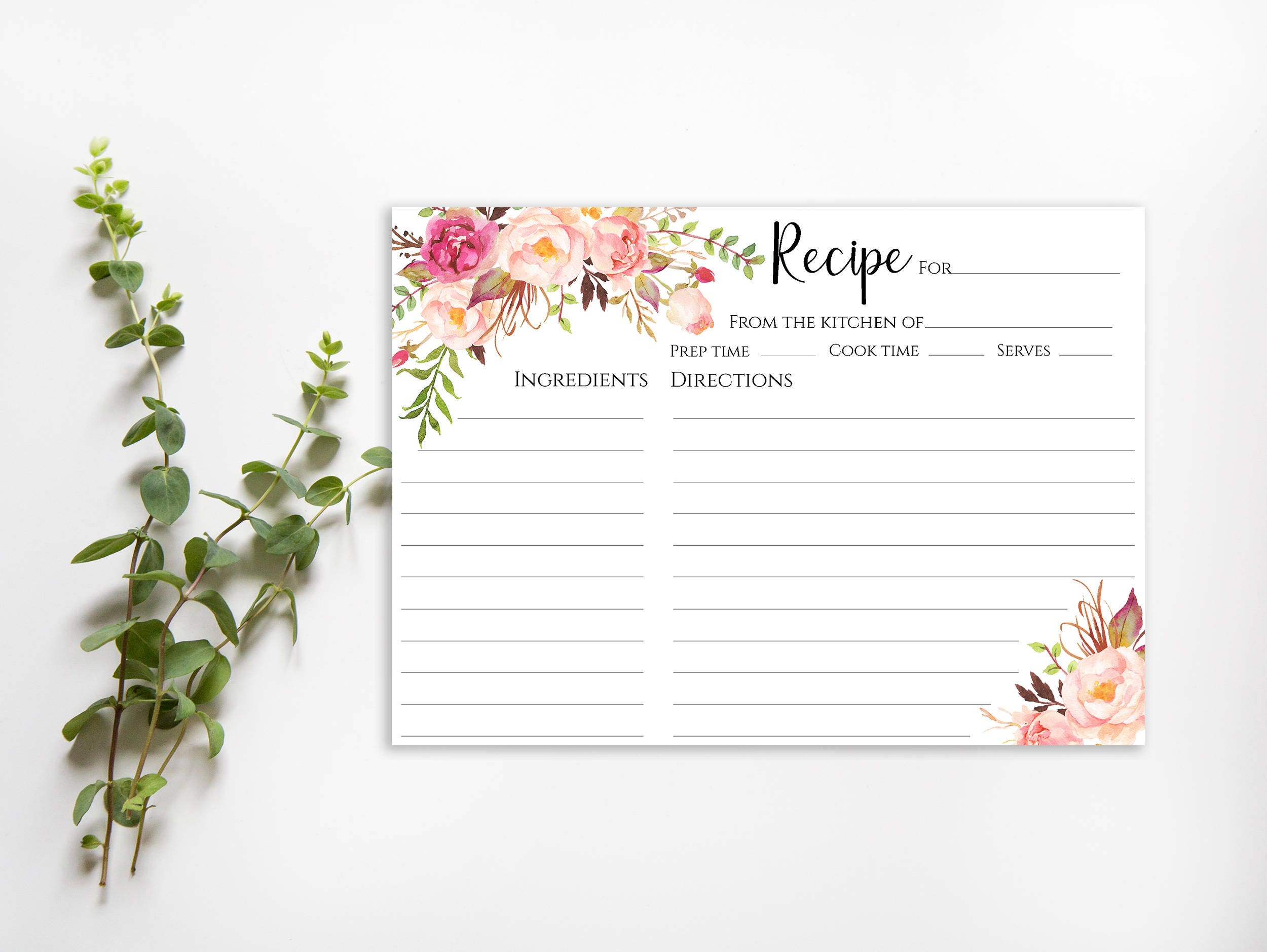 Recipe card sign. Place your recipe card here sign. Recipe card bridal ...