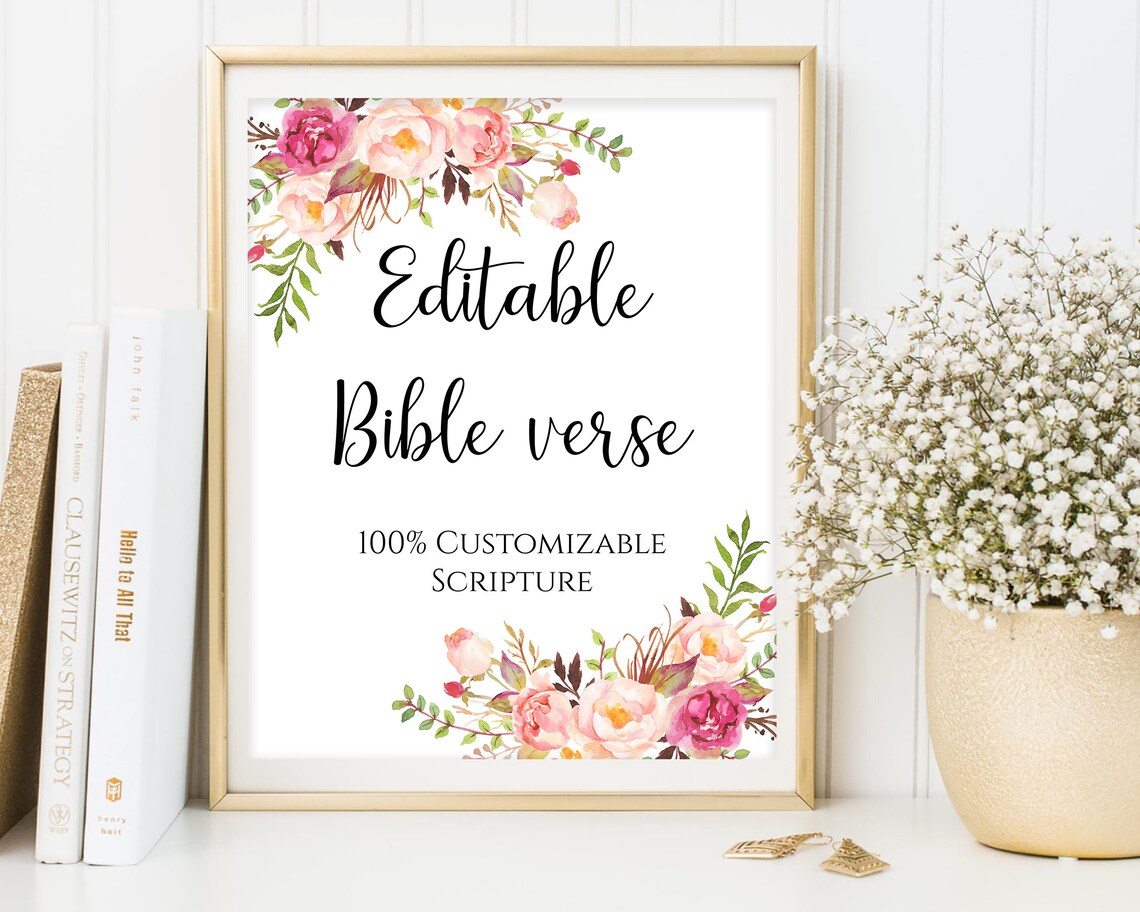 Custom Bible Verse Wall Art Personalized Scripture Cards - Etsy