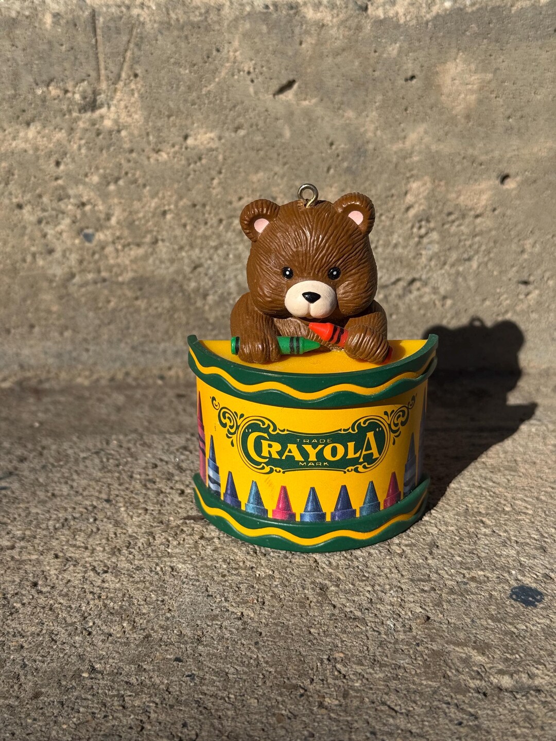 Vintage Bear Ornament, Crayola Crayons Ornament, 1990s Ornament - Etsy