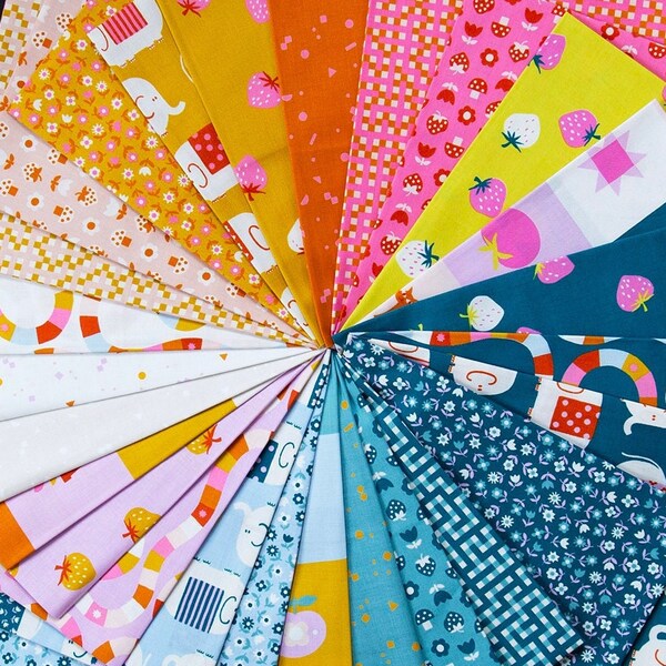 Ruby Star Fabric - Etsy