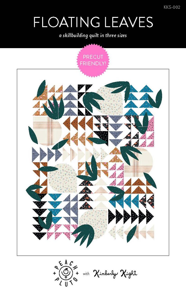 Floating Leaves Quilt PRINTED PATTERN | Etsy