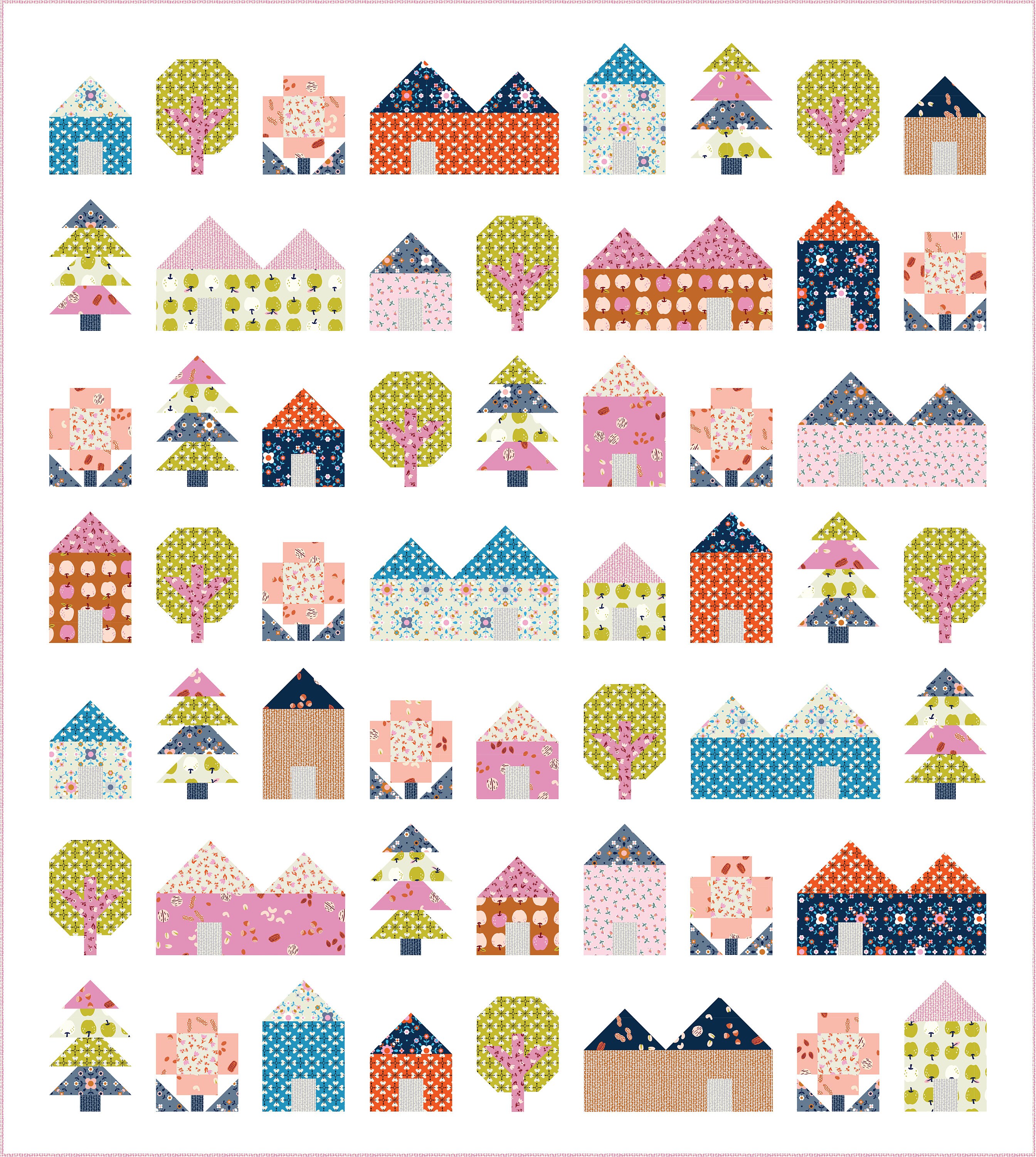 Tiny Town Quilt Pattern Pen Paper Patterns Paper Copy - Etsy