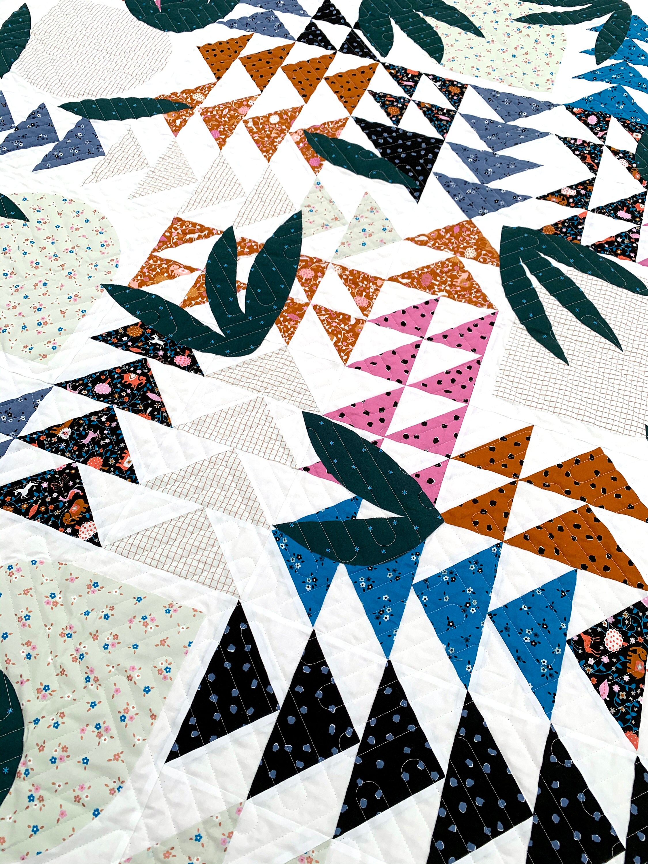 Floating Leaves Quilt PRINTED PATTERN - Etsy