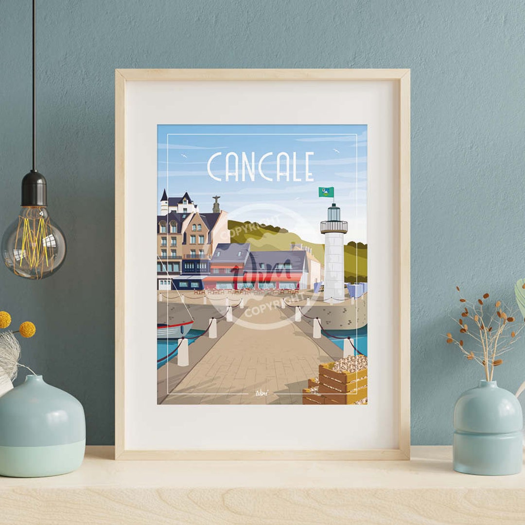 Cancale Poster - Etsy UK